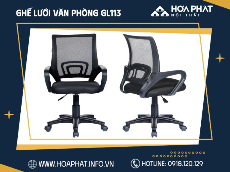 Ghế lưới văn phòng GL113 - Nội thất Hòa Phát tại TP. Hồ Chí Minh